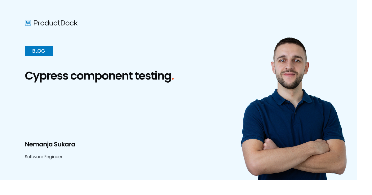 ProductDock | Cypress component testing