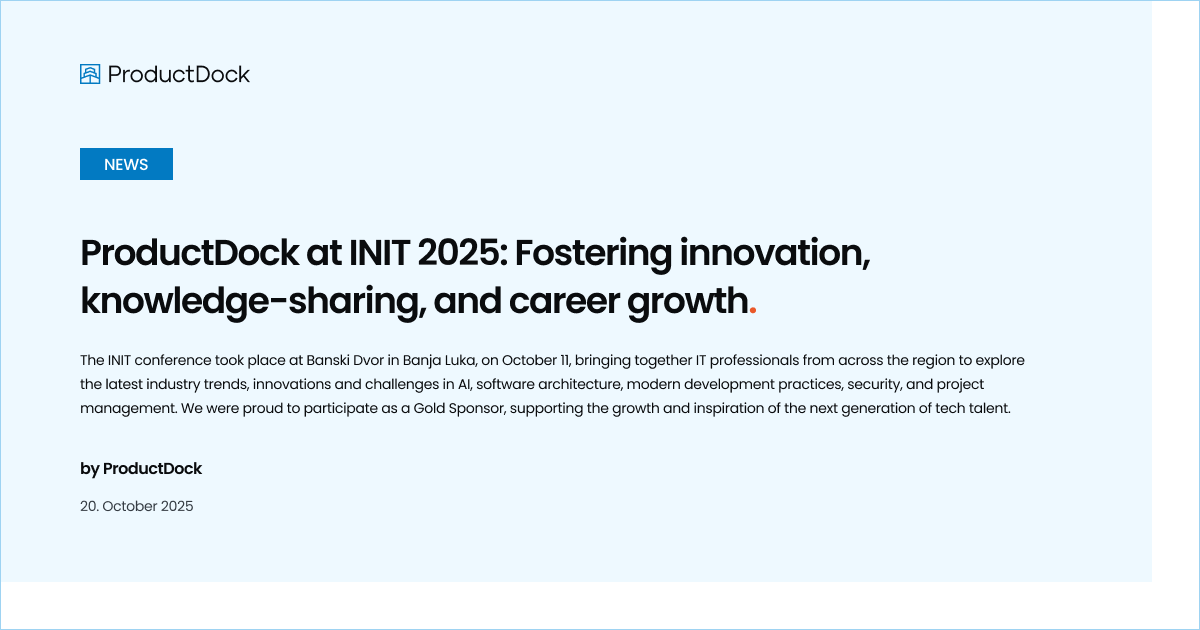 ProductDock at INIT 2025: Fostering innovation